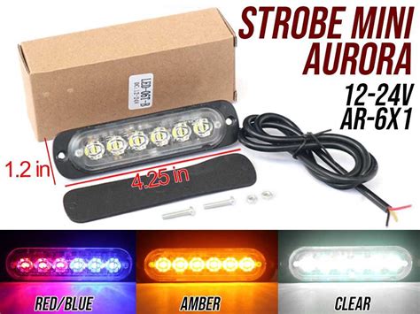 1 Piece Strobe Light Mini Aurora 12 In X 425 In 12 24v Lazada Ph