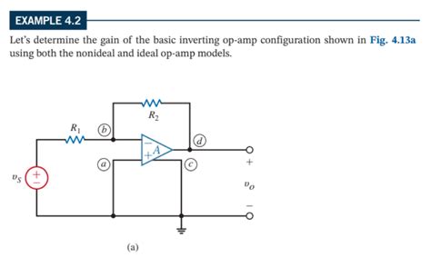 Solved Lets Determine The Gain Of The Basic Invertin