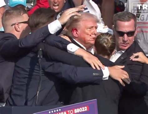 Trump Shooting Video Assassination Attempt At Campaign Rally
