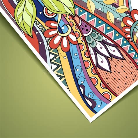 Vector Colored Floral Background Stock Vector Illustration Of Festive