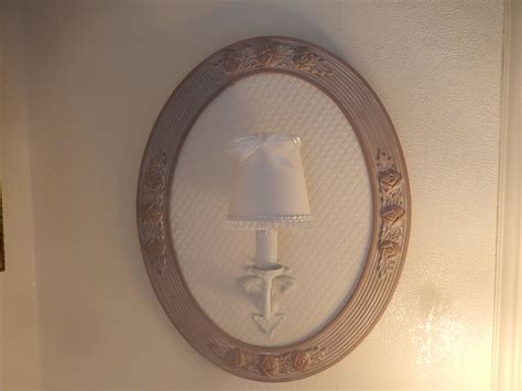 applique murale électrique romantique shabby avec cadre ancien art déco