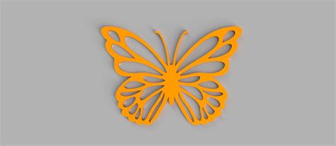Fichier Stl Gratuit Tableau Mural De Papillons Ajourés・design à