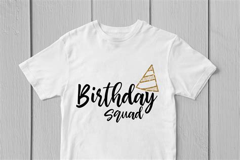 Birthday Squad Svg Cut File By Coralcuts Thehungryjpeg