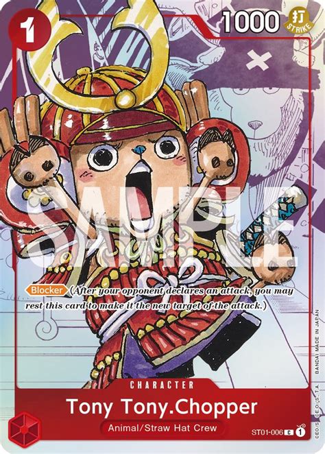 Tony Tony Chopper St01 006 Alternate Art Tcgmatch Chile