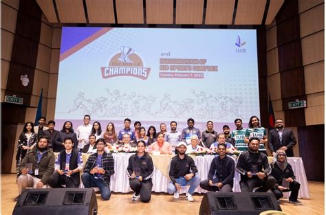 Iub Accords Reception To Sports Stars Opens Renovated Sports Complex