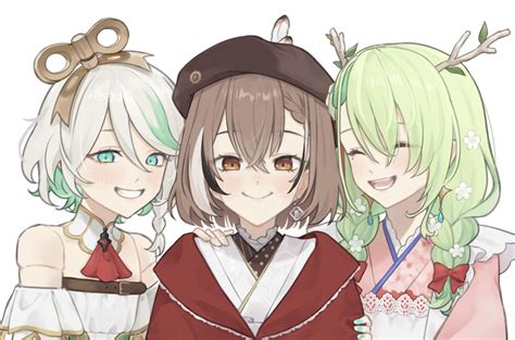 Nanashi Mumei Ceres Fauna Cecilia Immergreen Nanashi Mumei And