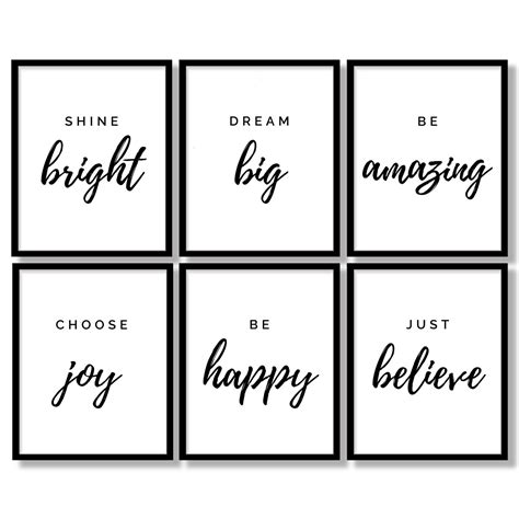 Buy Briteside Vibes Inspirational Wall Art For Office Unframed