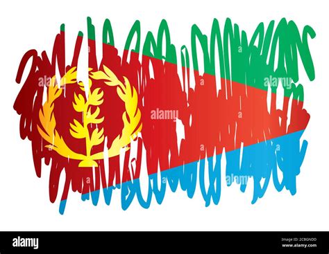 Flag Of Eritrea State Of Eritrea Is A Country In The Horn Of Africa Template For Award Design