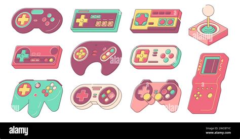 Retro Gamepads Old Analog Sticks For Classic Arcade Games 90s