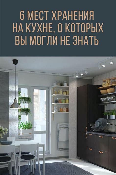 6 мест хранения на кухне о которых вы могли не знать в 2024 г Кухня
