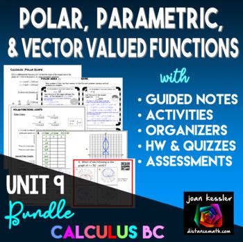 Parametric Polar And Vector Valued Functions Unit Bundle For AP Calculus BC