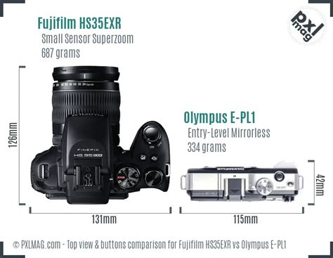 Fujifilm HS35EXR Vs Olympus E PL1 Detailed Comparison PXLMAG