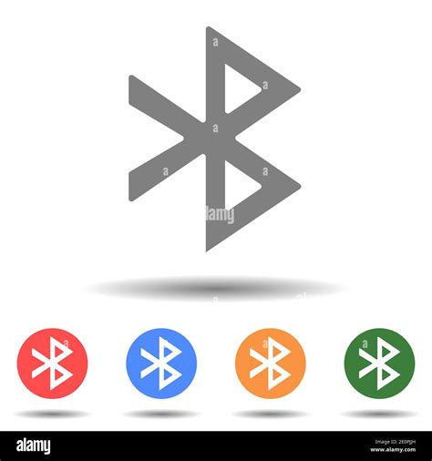 Bluetooth Icon Vector Logo With A Isolated Background Stock Vector Image Art Alamy
