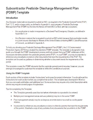 Free 10 Subcontractor Management Plan Samples [ Construction Safety Performance ]