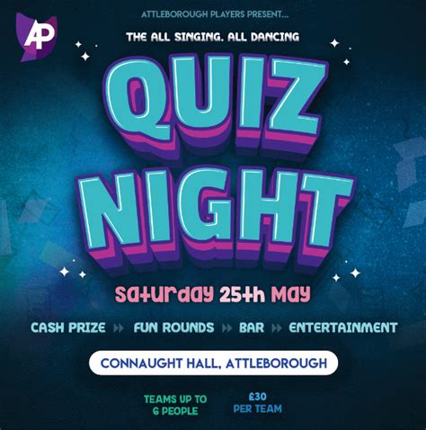 The All Singing All Dancing Quiz At Connaught Hall Event Tickets From