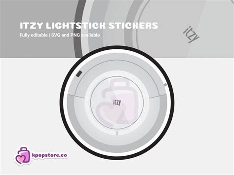 Itzy KPOP Lightstick Sticker SVG Vector Editable and - Etsy