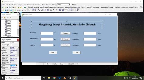 Video Tutorial Membuat Program Dengan Aplikasi Delphi Program Aplikasi Fisika Untuk Pemula