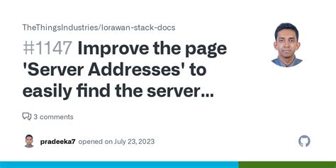 Improve The Page Server Addresses To Easily Find The Server Addresses