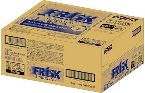 Dydo Frisk Peppermint Flavor Sparkling Water Sugarless 250ml X 30