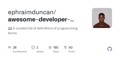 Github Ephraimduncan Awesome Developer Dictionary 📖 A Curated List