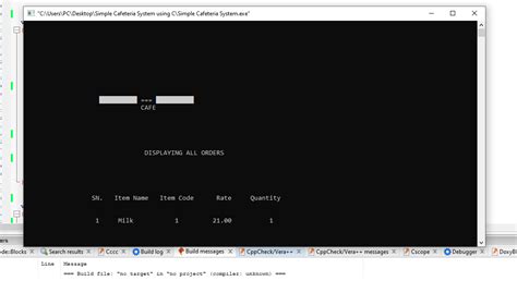 Simple Cafeteria System Using C With Free Source Code Sourcecodester