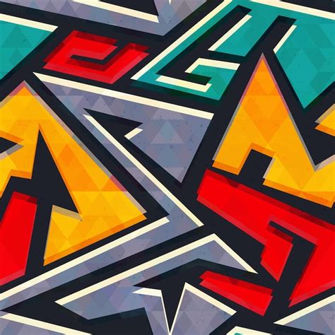 Premium Vector Urban Style Geometric Seamless Pattern Eps Vector File