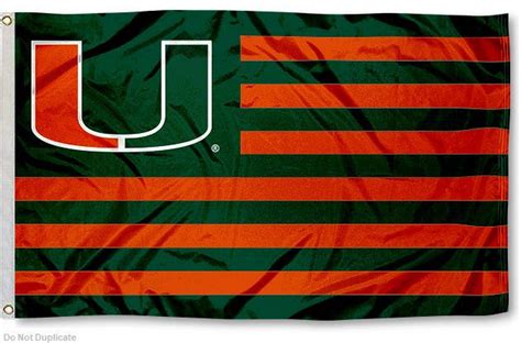 University Of Miami Hurricanes Flag For Alumni Nation 816844013911