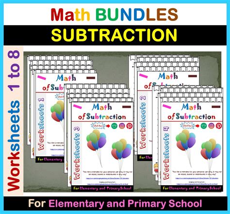 Subtraction With 6 To 10 Math Subtraction Worksheets Subtraction Word Problems Made By