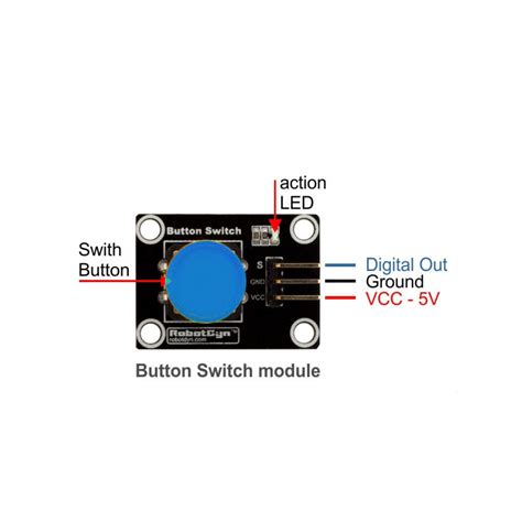 Купить недорого Button Switch Module Blue в интернет магазине Arduino