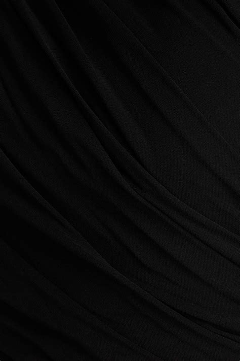 Halston Cassidy One Shoulder Cutout Ruched Jersey Dress Sale Up To 70