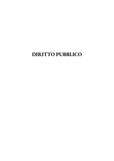 Riassunto Lineamenti Di Diritto Pubblico Falcon Dispense Di