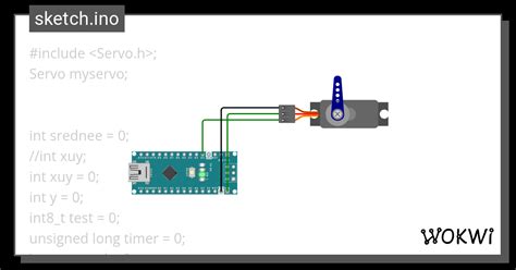 Servo Smooth Wokwi ESP32 STM32 Arduino Simulator