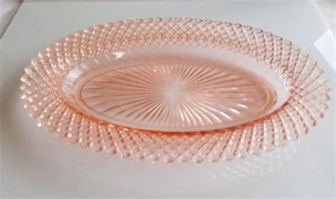 Pink Depression Glass Anchor Hocking Miss America 10 12 Oval Celery