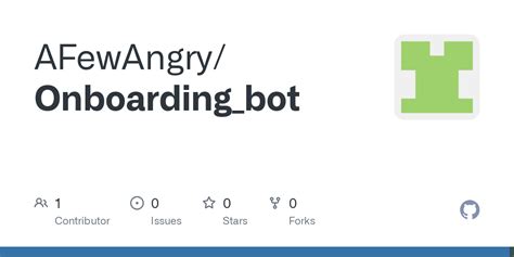 Github Afewangry Onboarding Bot
