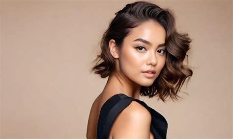 An Image Of A Young Woman With A Medium Complexion Premium Ai