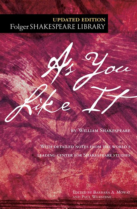 As You Like It Book By William Shakespeare Dr Barbara A Mowat