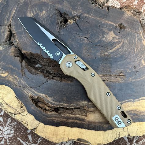Microtech MSI RAM LOK S E Tan Fluted G Serrated FLGTTA American Edge Knives