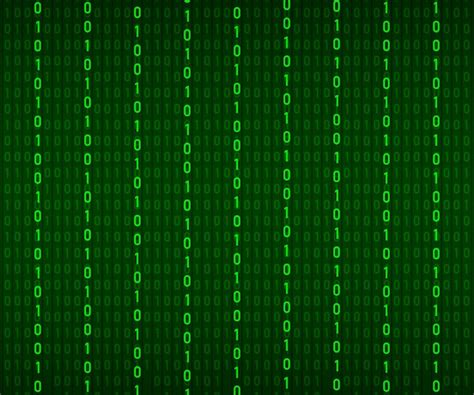 Premium Vector Background In A Matrix Style Falling Random Numbers