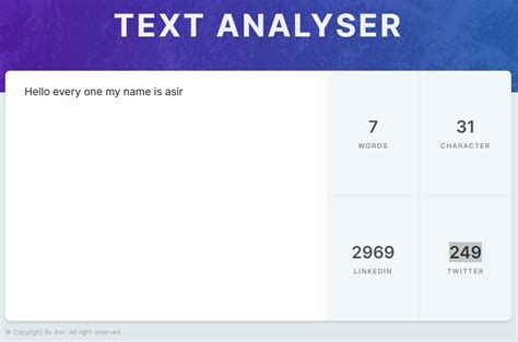 My React Project Text Analyser Ashab Asir Posted On The Topic Linkedin