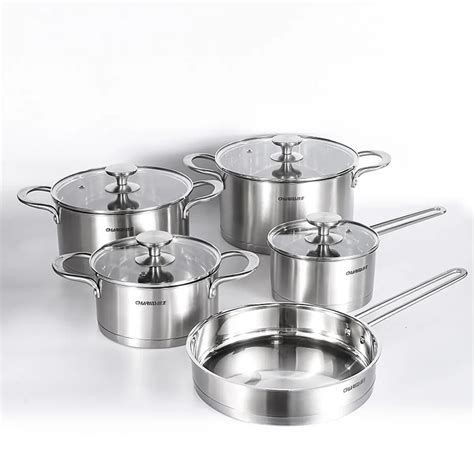 Stainless Steel Stackable Cookware Set Charms