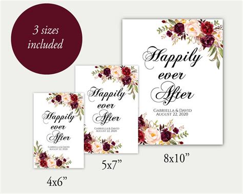 Happily Ever After Sign Wedding Sign Happily Ever After Etsy