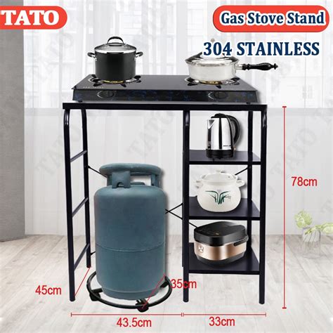 Gas Stove Stand Rack Kitchen Heavy Duty Gas Tank Holder Kitchen Stand