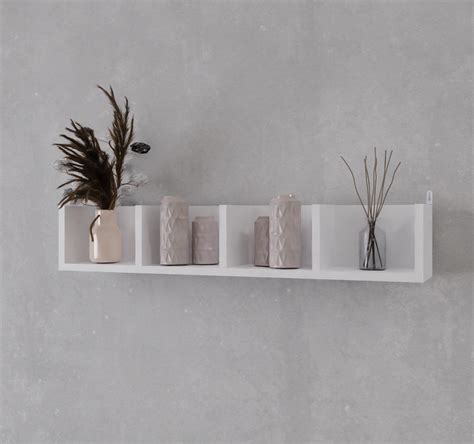 ᐉ Полиця настінна Макао 915х165х165 мм Білий • Краща ціна в Києві