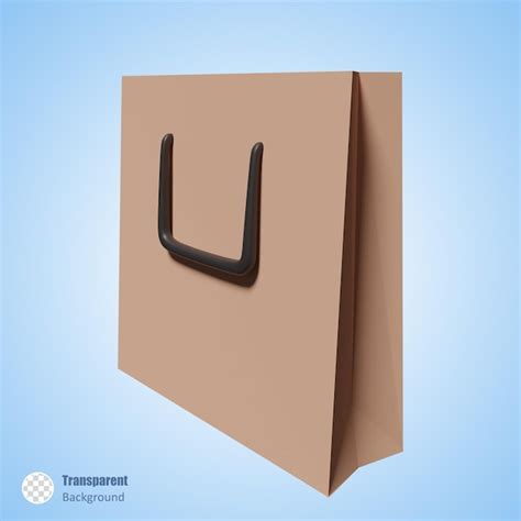 Premium PSD Paper Bag In D Render Design