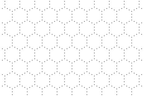 Líneas Punteadas Patrón Hexagonal Fondo Vector Premium