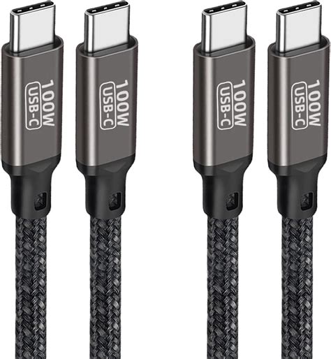 Amazon co jp USB Type C ケーブル 2本セット 2m Popolier USB PD3 0対応 100W