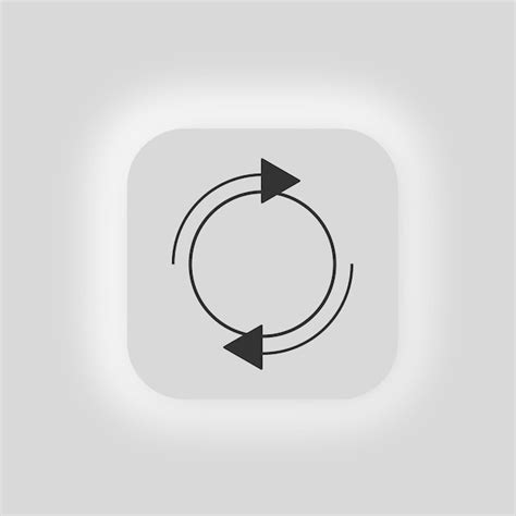 Premium Vector Refresh Arrow Icon Repeat Illustration Symbol App