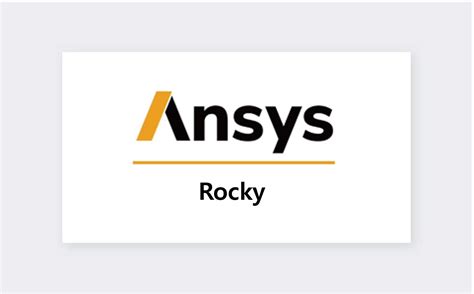 Ansys Rocky 주모아소프트