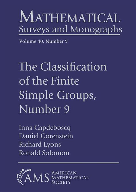 The Classification Of The Finite Simple Groups Number 9