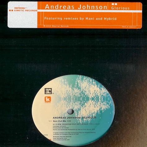 Andreas Johnson Glorious Hani Num Mixes Remaster Hani